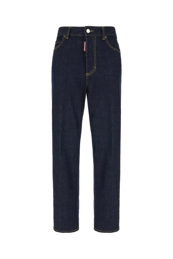 Dsquared2 Dark Wash Straight Leg Jeans - Multicolor