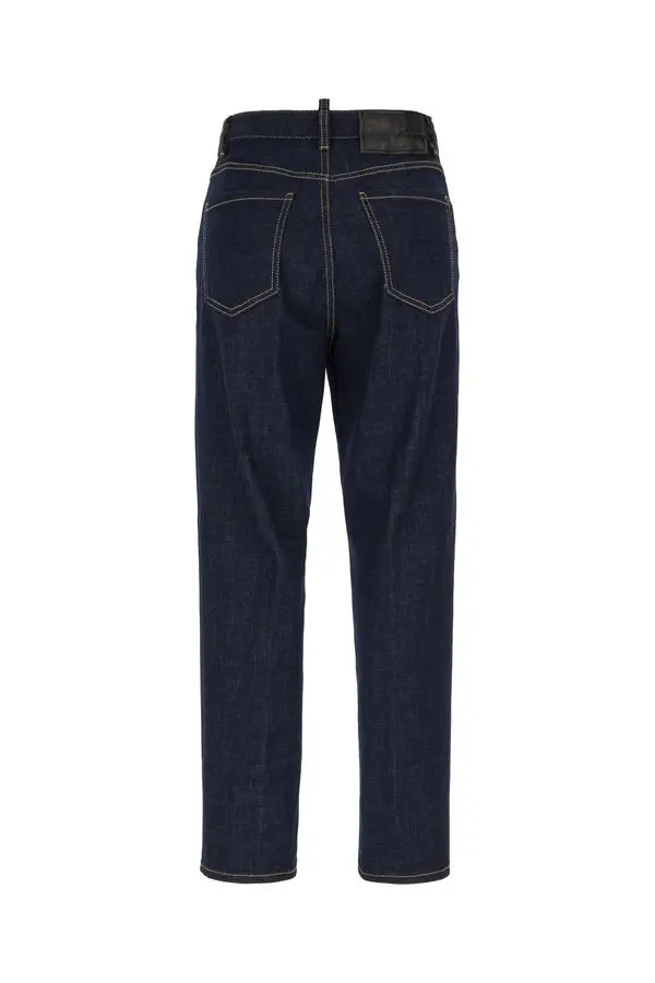 Dsquared2 Dark Wash Straight Leg Jeans - Multicolor