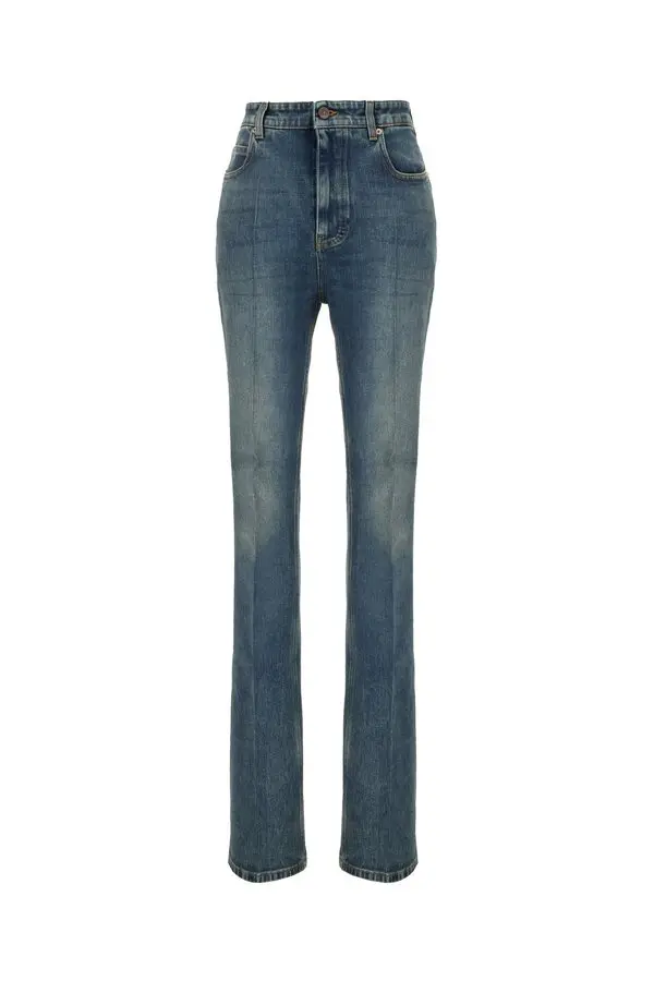 Balenciaga Straight Leg Jeans - Multicolor