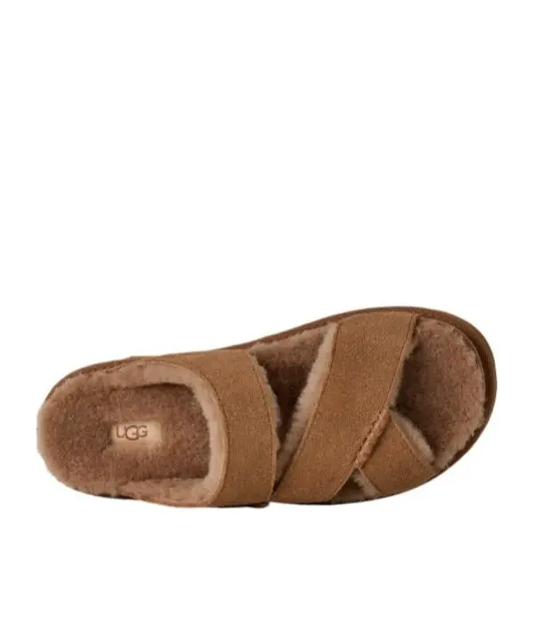 UGG Greenport Suede Slippers With Criss-cross Straps