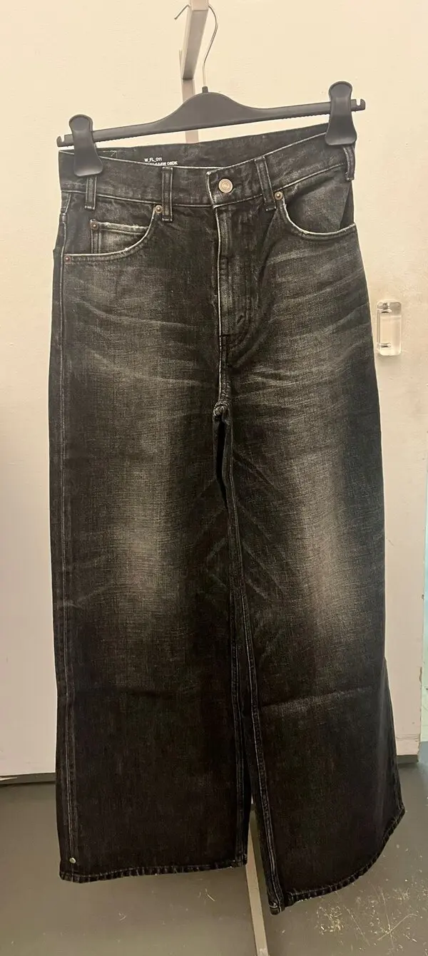 Celine Flared Surf Jeans In Ice Rinse Denim