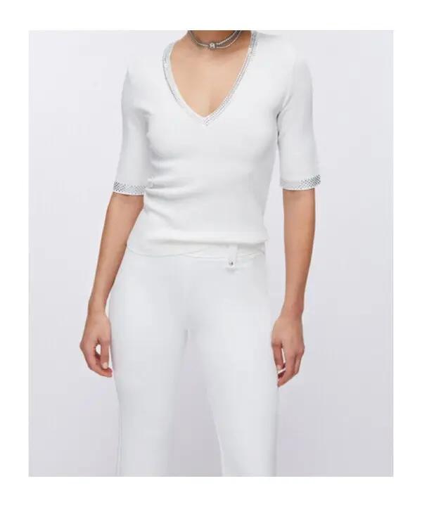 Liu Jo Embellished V-neck Jumper