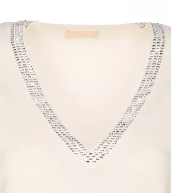 Liu Jo Embellished V-neck Jumper