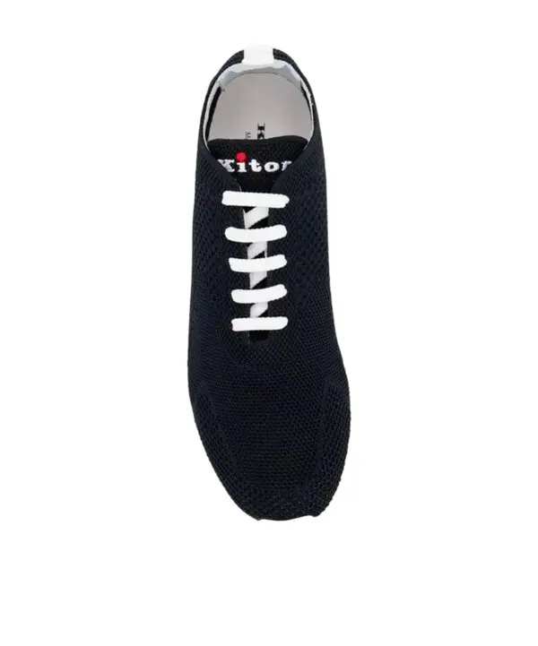 Kiton Lace-up Sneakers With Embroidered Logo