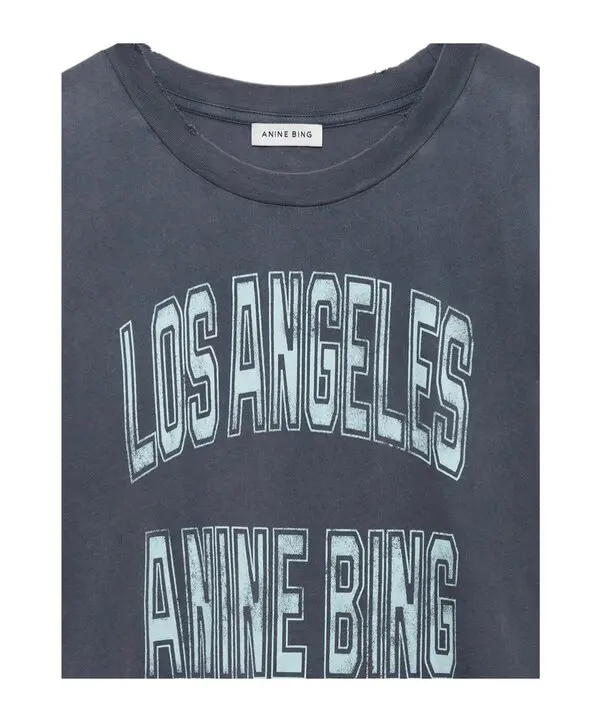 ANINE BING Johnny Cropped T-shirt