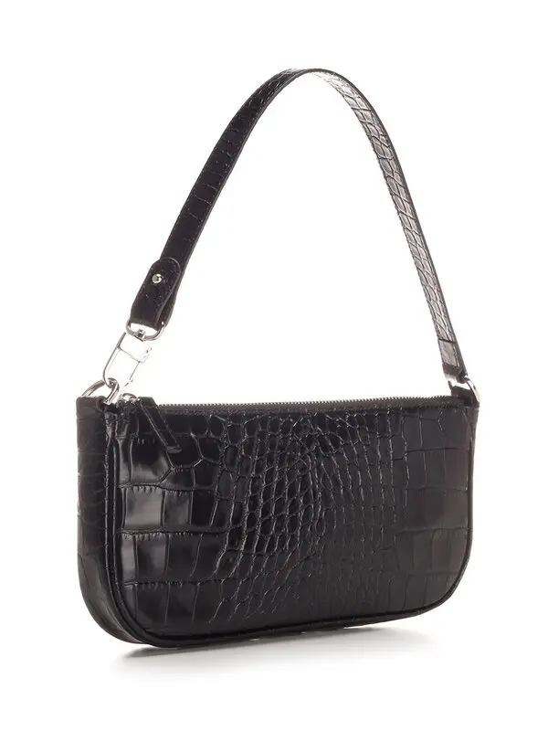By Far Imitation Crocodile Pattern Shoulder Bag