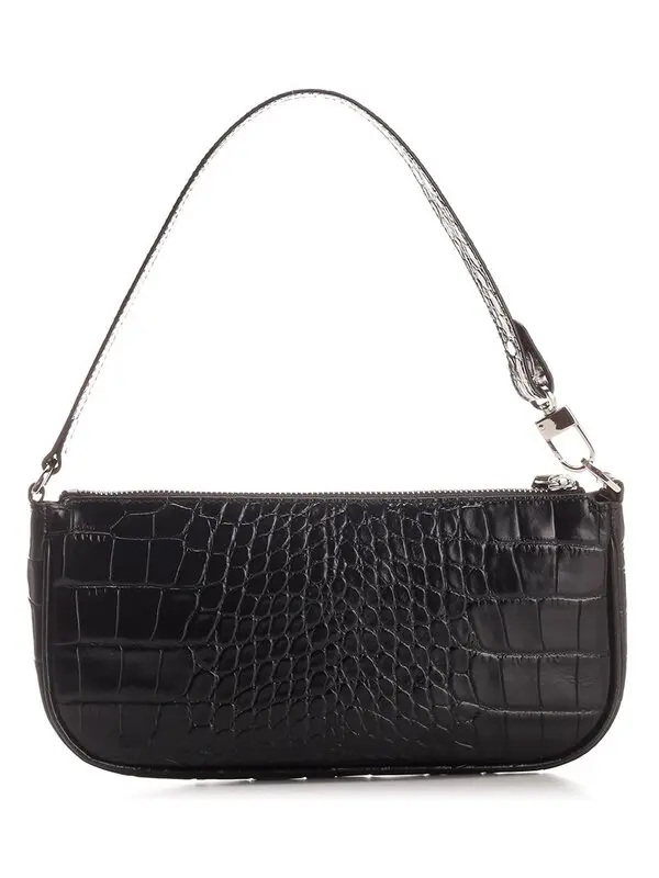 By Far Imitation Crocodile Pattern Shoulder Bag