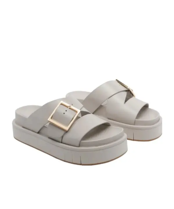 PALOMA BARCELO Platform Buckled Slide Sandals