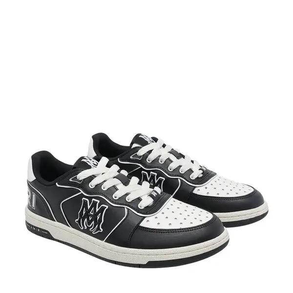 Amiri Newport Leather Sneakers - Black