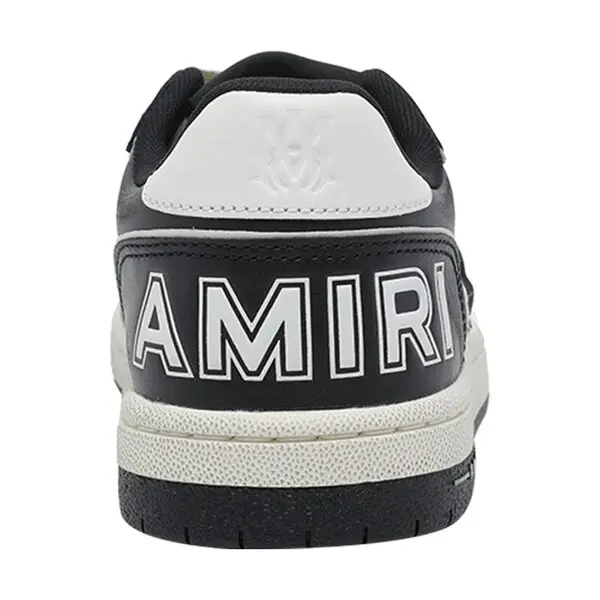 Amiri Newport Leather Sneakers - Black