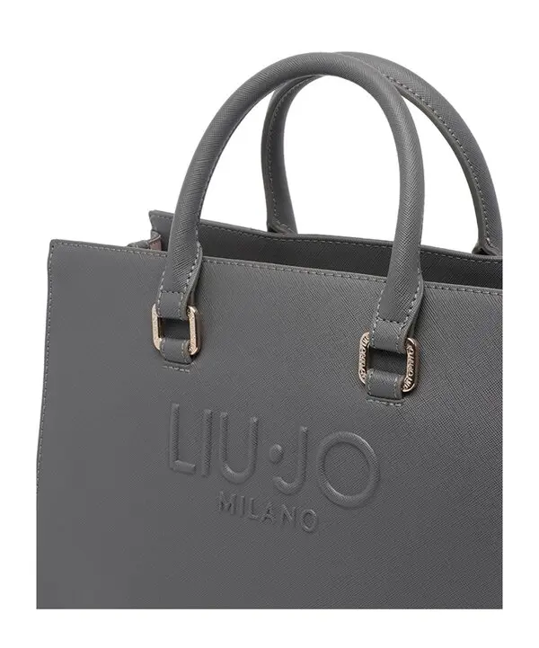 Liu Jo Embossed Logo Tote Bag - Gray