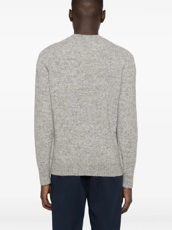 Brunello Cucinelli Crew Neck Long Sleeve Sweater - Gray