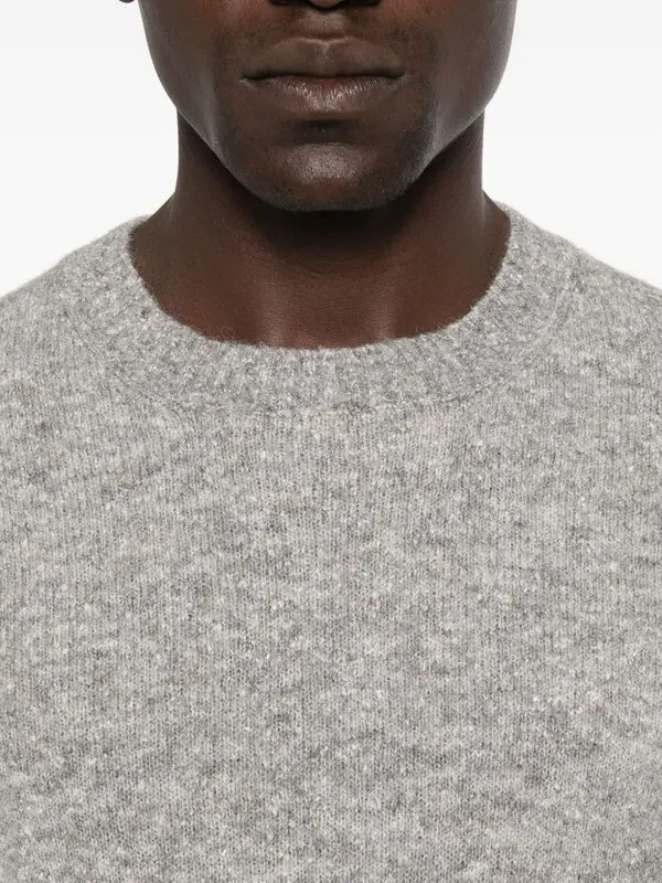 Brunello Cucinelli Crew Neck Long Sleeve Sweater - Gray