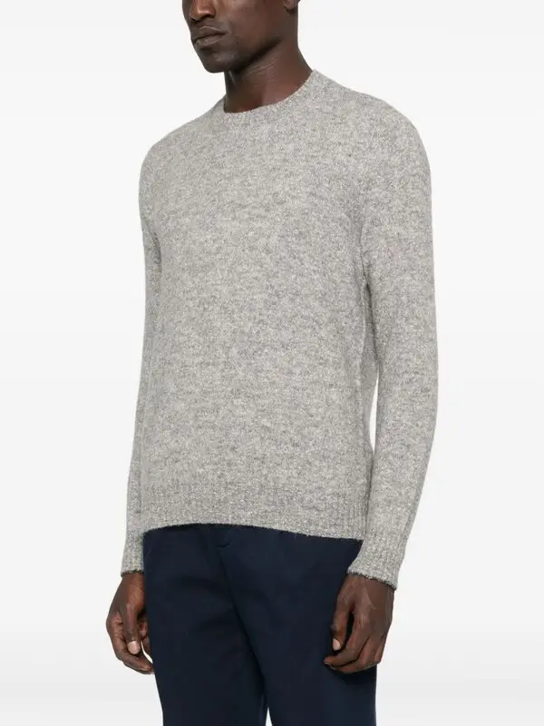 Brunello Cucinelli Crew Neck Long Sleeve Sweater - Gray