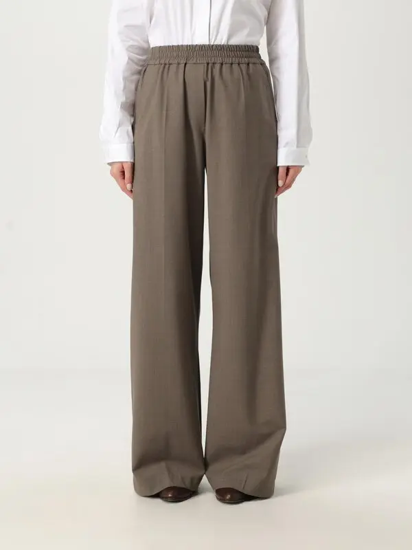 Brunello Cucinelli Elastic Waist Wide-leg Trousers