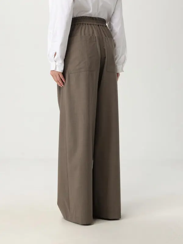 Brunello Cucinelli Elastic Waist Wide-leg Trousers