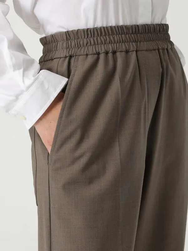 Brunello Cucinelli Elastic Waist Wide-leg Trousers