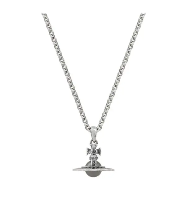 VIVIENNE WESTWOOD Orb Embellished Necklace - Gray
