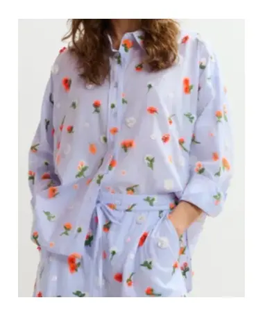 Essentiel Antwerp Floral Embroidered Shirt