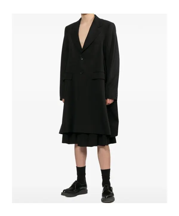 Comme Des Garçons Single-breasted Wool Coat