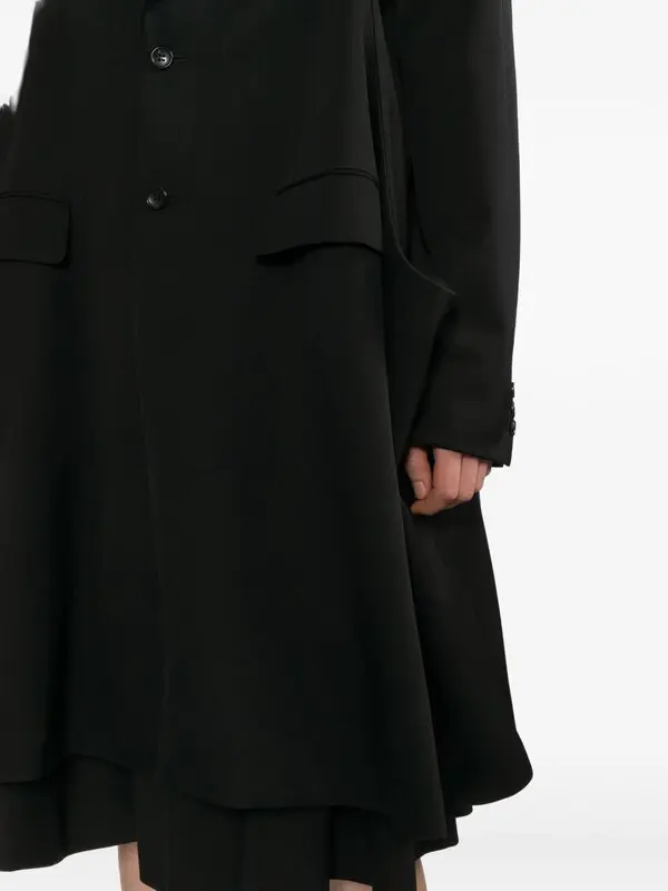 Comme Des Garçons Single-breasted Wool Coat