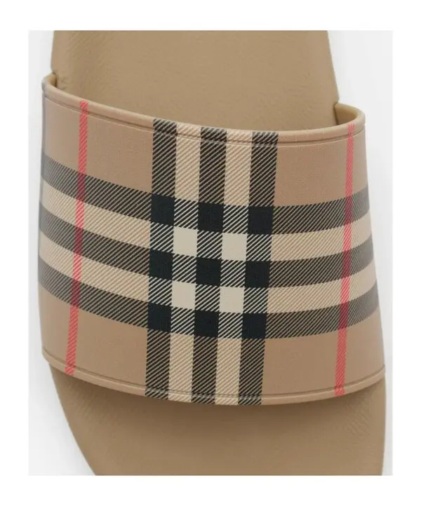 Burberry Checked Slip-on Slides