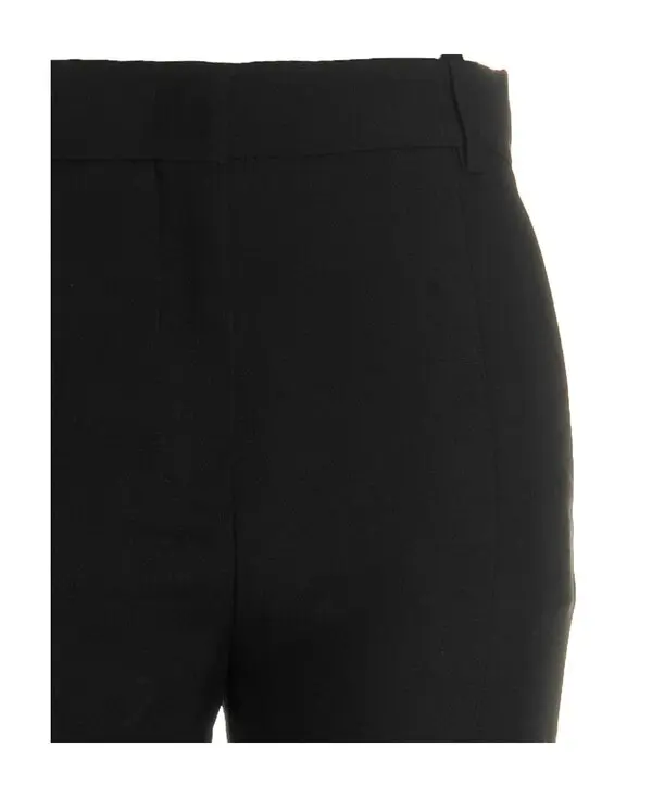 Valentino Garavani High Waist Tailored Bell-bottom Trousers - Black