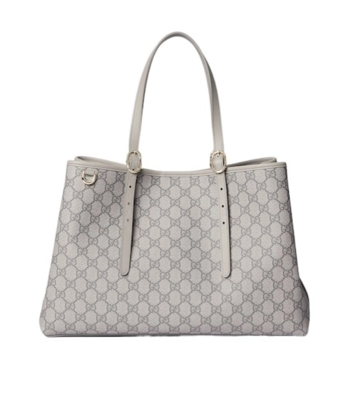Gucci Gg Emblem Large Tote Bag - Grey
