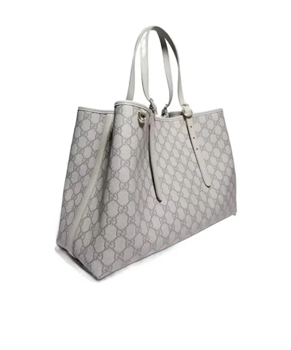 Gucci Gg Emblem Large Tote Bag - Grey