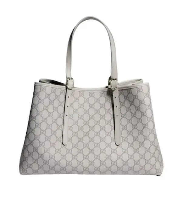 Gucci Gg Emblem Large Tote Bag - Grey