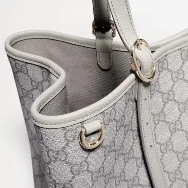 Gucci Gg Emblem Large Tote Bag - Grey