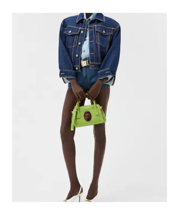 Versace Contrast Stitch Denim Jacket