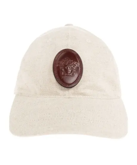 Versace Medusa Cameo Patch Baseball Cap - White