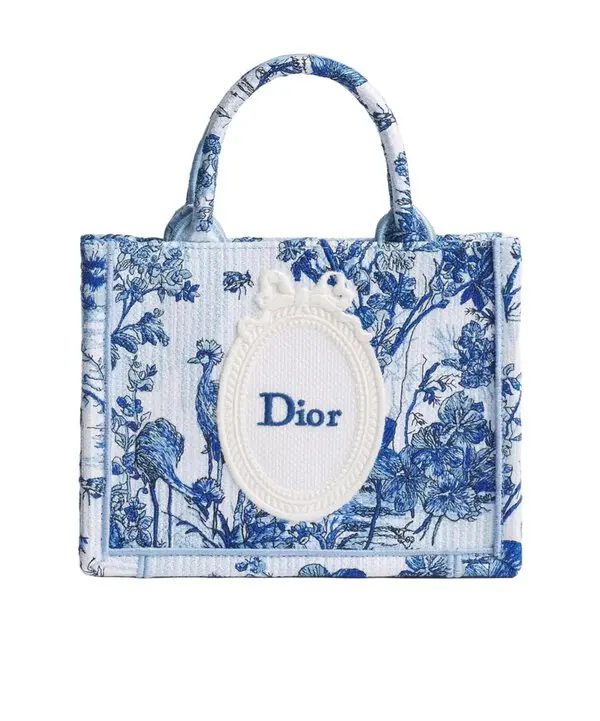 Dior Dioriviera Mini Book Tote With Strap - Blue