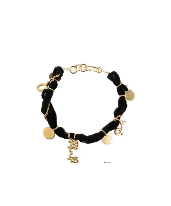 JIL SANDER Charm Wrap Bracelet - Black