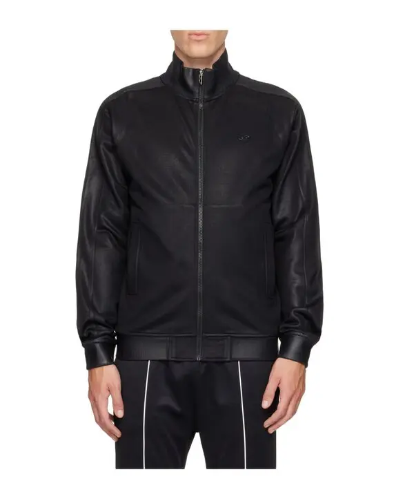 DIESEL® Glossy Zip-up Sweatshirt