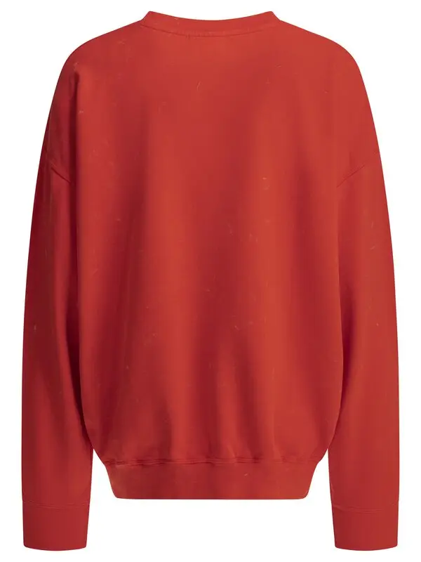 GANNI Graphic Sweatshirt - Red