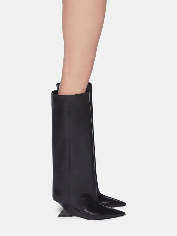 Attico The Cheope Tube Boots - Black