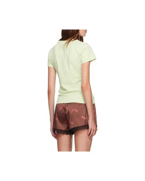 GANNI Baby Tiger Graphic T-shirt - Green