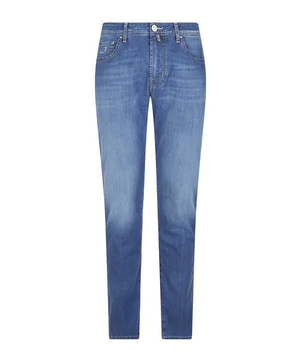JACOB COHЁN Bard Slim Fit Jeans - Medium Blue