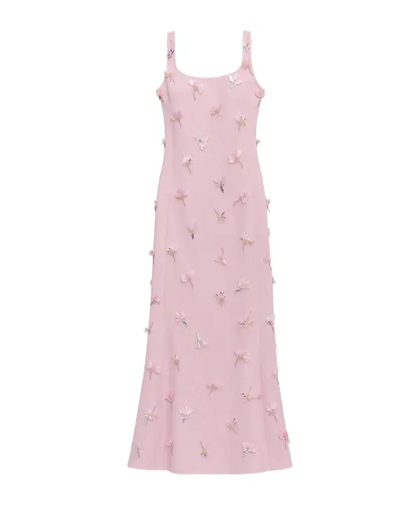 Simkhai Briella Floral Appliqué Gown - Daisy