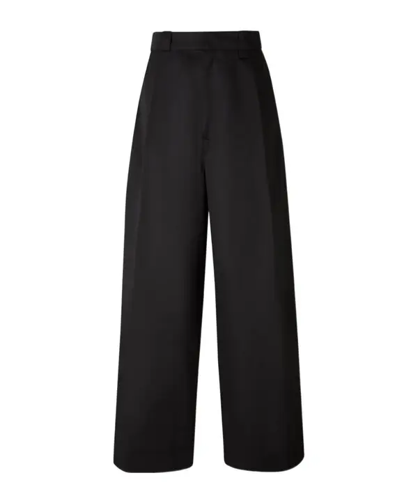 WILLY CHAVARRIA Wide-leg Trousers With Belt Loops And Tonal Stitching
