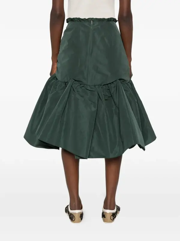 N.21 Twisted Ruffled Midi Skirt