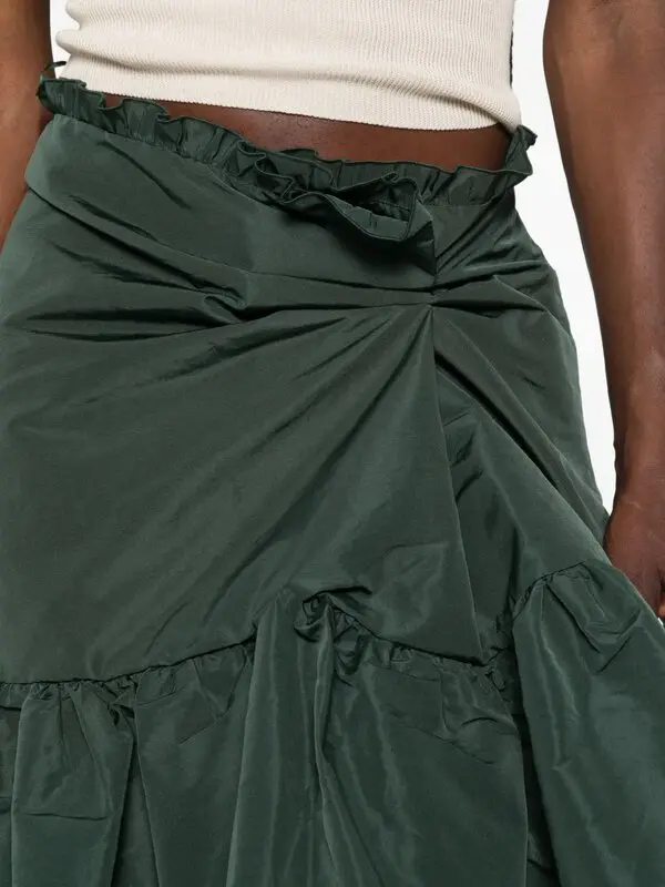 N.21 Twisted Ruffled Midi Skirt