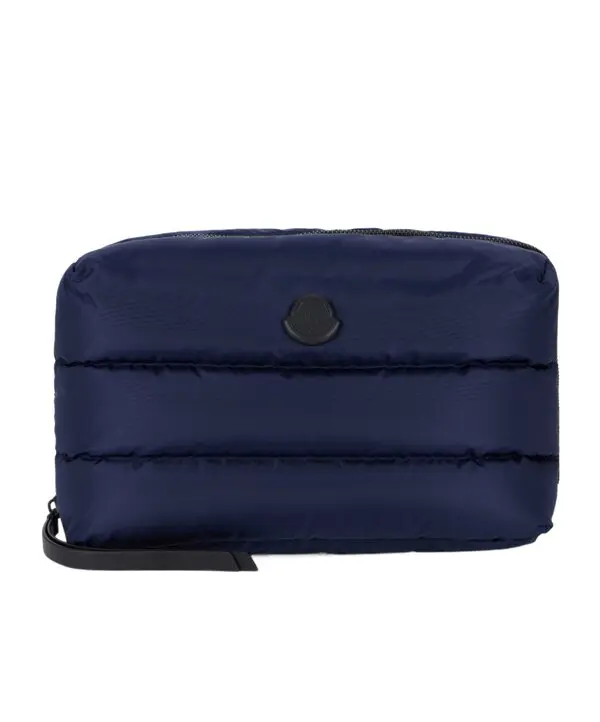 Moncler Caradoc Quilted Beauty Case - Navy Blue