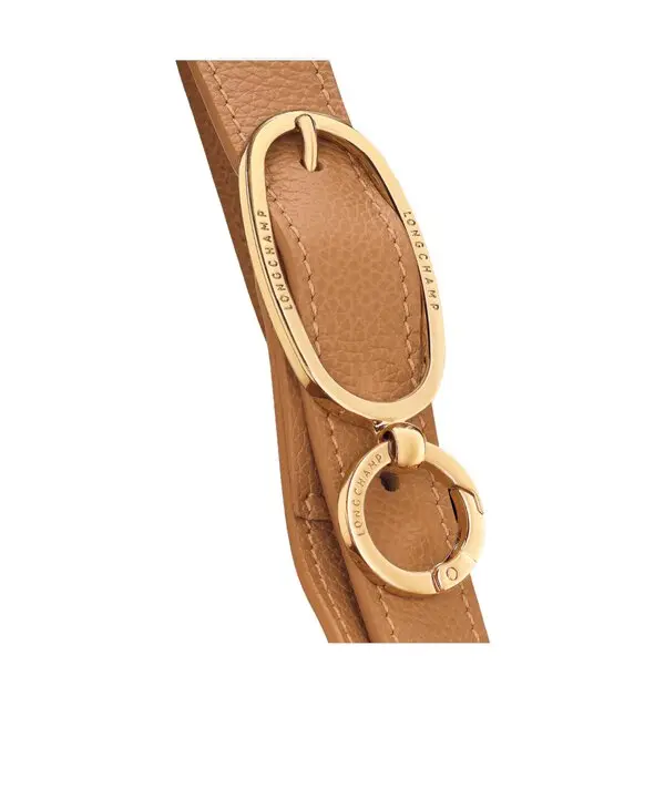 Longchamp Le Foulonné Leather Shoulder Bag - Walnut