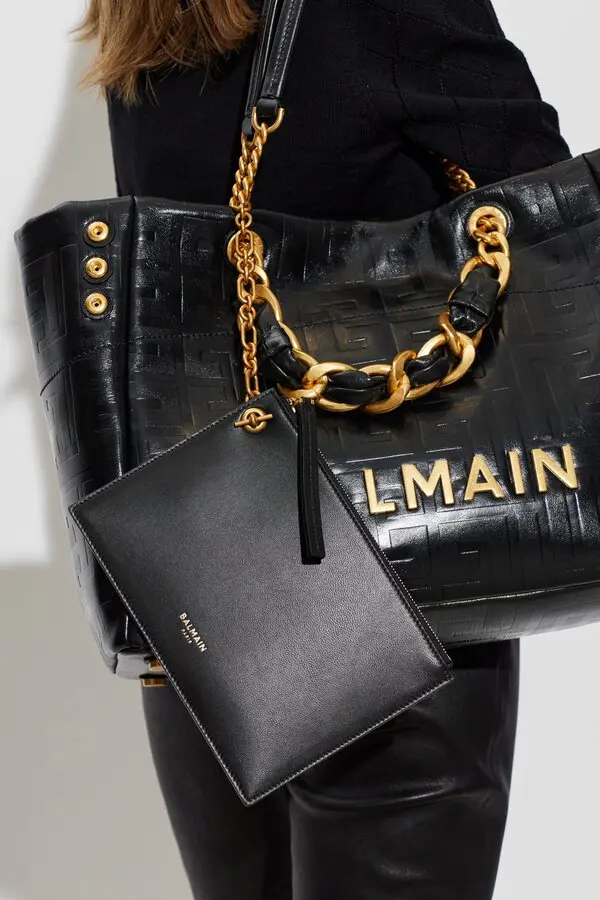 Balmain Pulse Chain Wristlet Bag