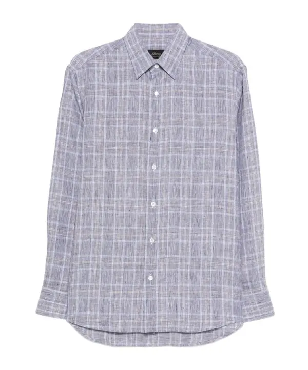 Brioni Checked Shirt - Gray