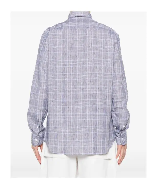 Brioni Checked Shirt - Gray