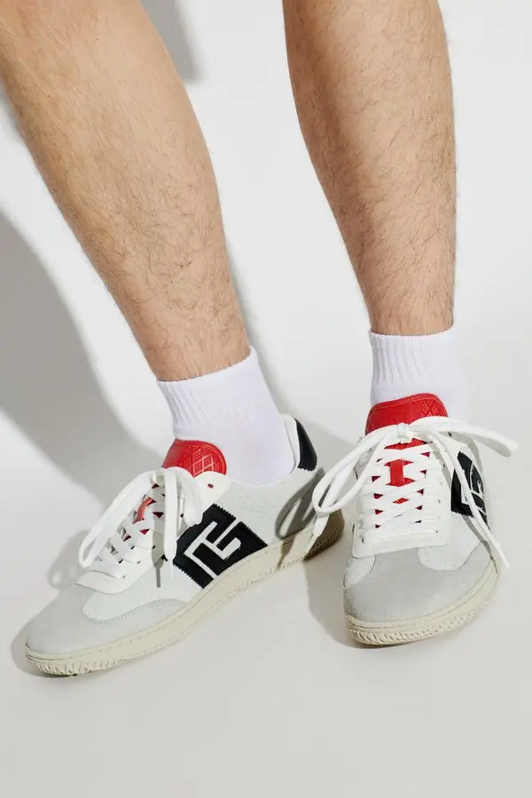 Balmain Logo Low-top Sneakers - Gray
